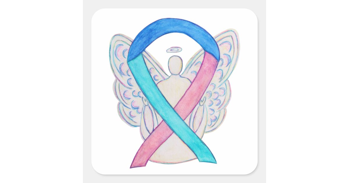 Thyroid Cancer Awareness Ribbon Sticker Decals | Zazzle