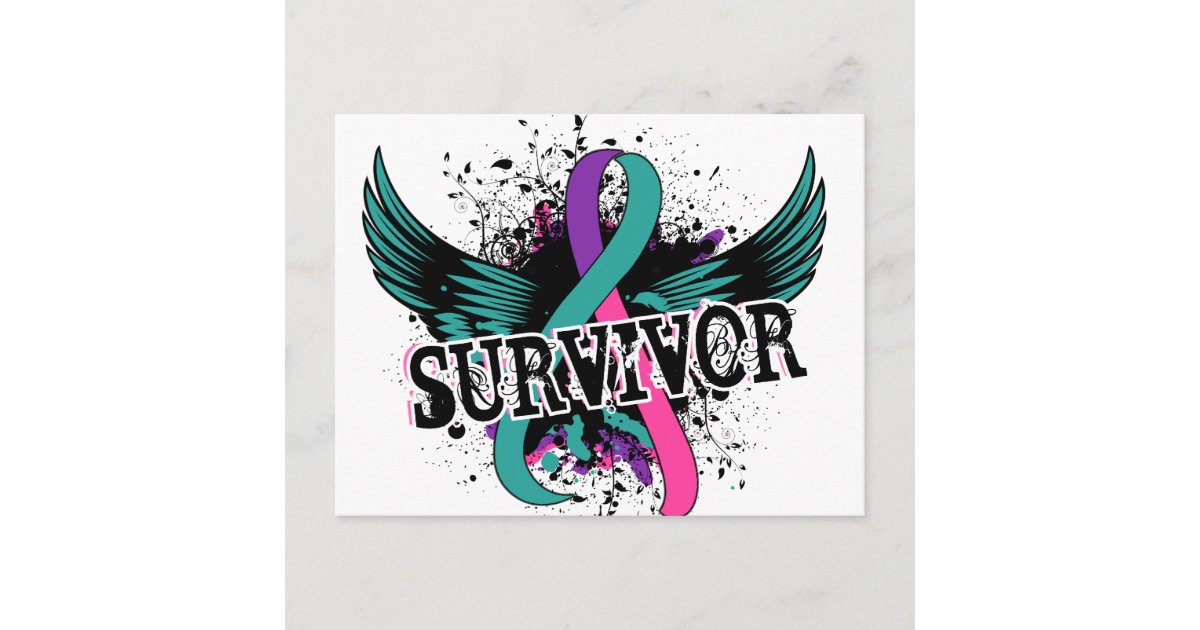 Thyroid Cancer Survivor 16 Postcard | Zazzle