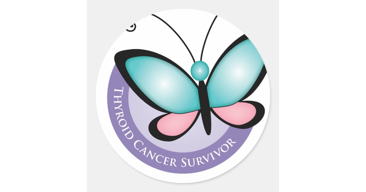 Thyroid Cancer Survivor Classic Round Sticker | Zazzle