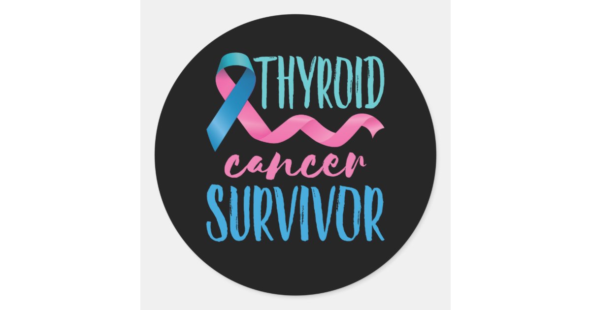 Thyroid Cancer Survivor Classic Round Sticker | Zazzle