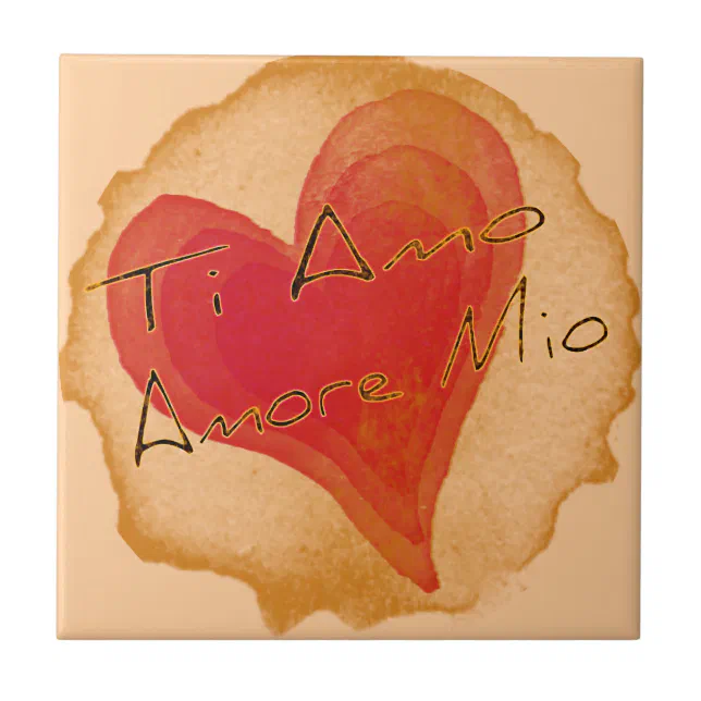 Ti Amo Amore Mio Tile | Zazzle