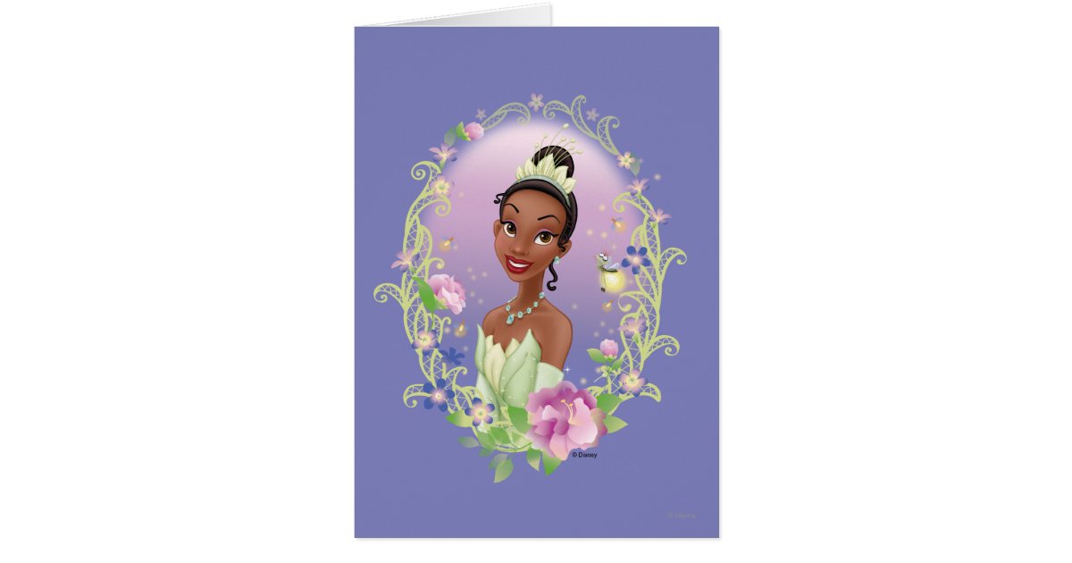 Tiana Flower Frame Purple | Zazzle