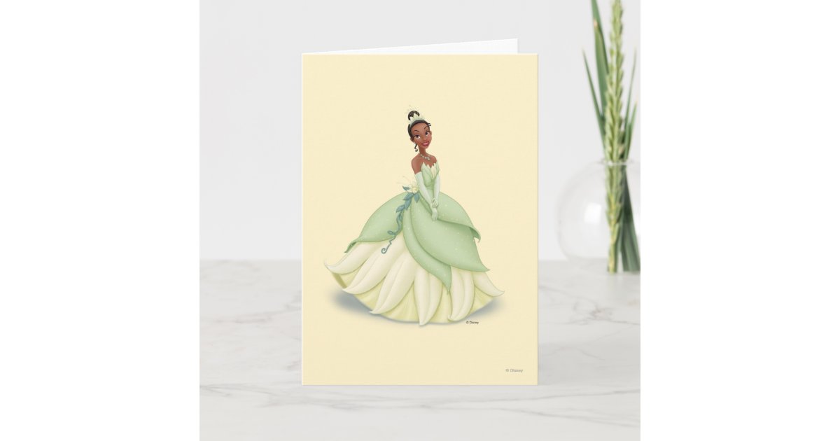 Tiana Green Dress Card | Zazzle