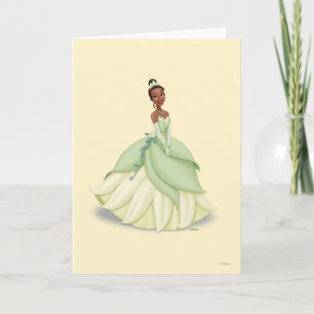 Tiana Green Dress Card | Zazzle