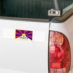 Tibet Flag Bumper Sticker | Zazzle