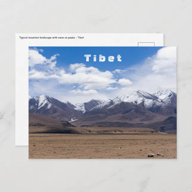 Tibet, Himalaya - Scenic Mountain landscape Postcard | Zazzle
