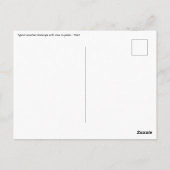 Tibet, Himalaya - Scenic Mountain landscape Postcard | Zazzle