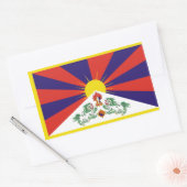 Tibet/Tibetan Flag Rectangular Sticker | Zazzle