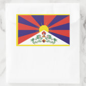Tibet/Tibetan Flag Rectangular Sticker | Zazzle