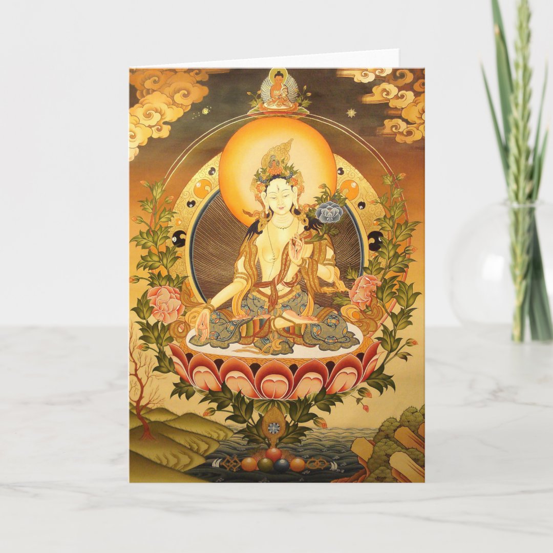 Tibetan Buddhist Art Card | Zazzle