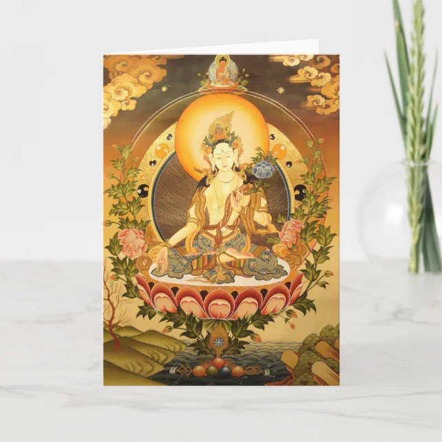 Tibetan Buddhist Art Card | Zazzle