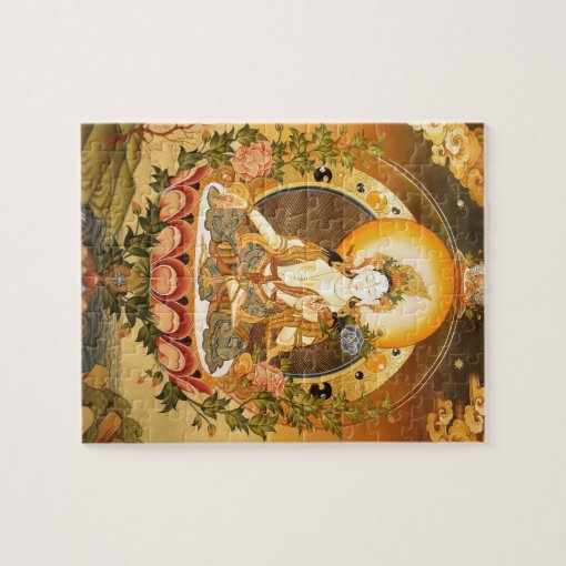 Tibetan Buddhist Art Jigsaw Puzzle | Zazzle