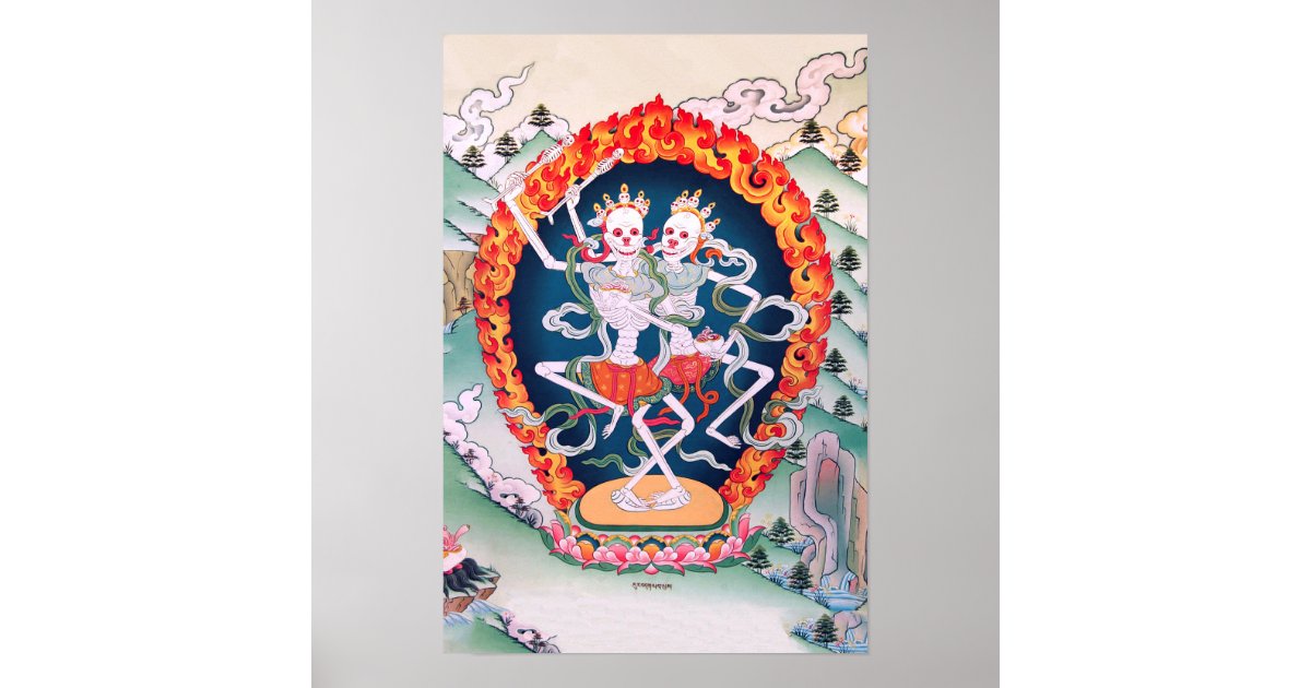 Tibetan Buddhist Art Poster | Zazzle
