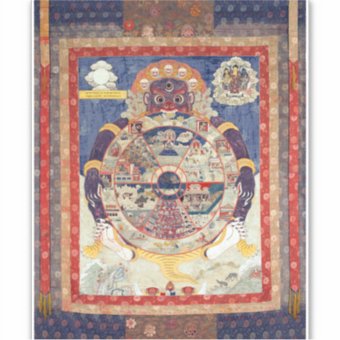 Tibetan Buddhist Wheel of Life Sticker | Zazzle
