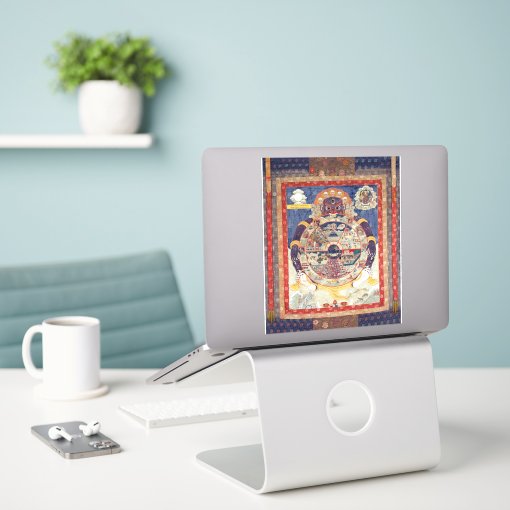 Tibetan Buddhist Wheel of Life Sticker | Zazzle
