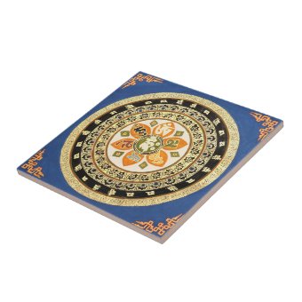 Tibetan Mandala Tile | Zazzle