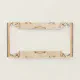 Tibetan Tan Yellow Brown License Plate Frame | Zazzle