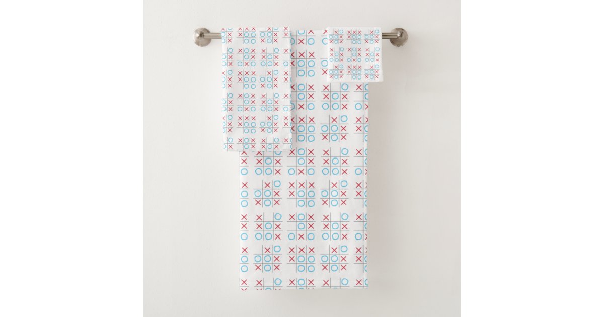 Tic Tac Toe Bath Towel Set | Zazzle