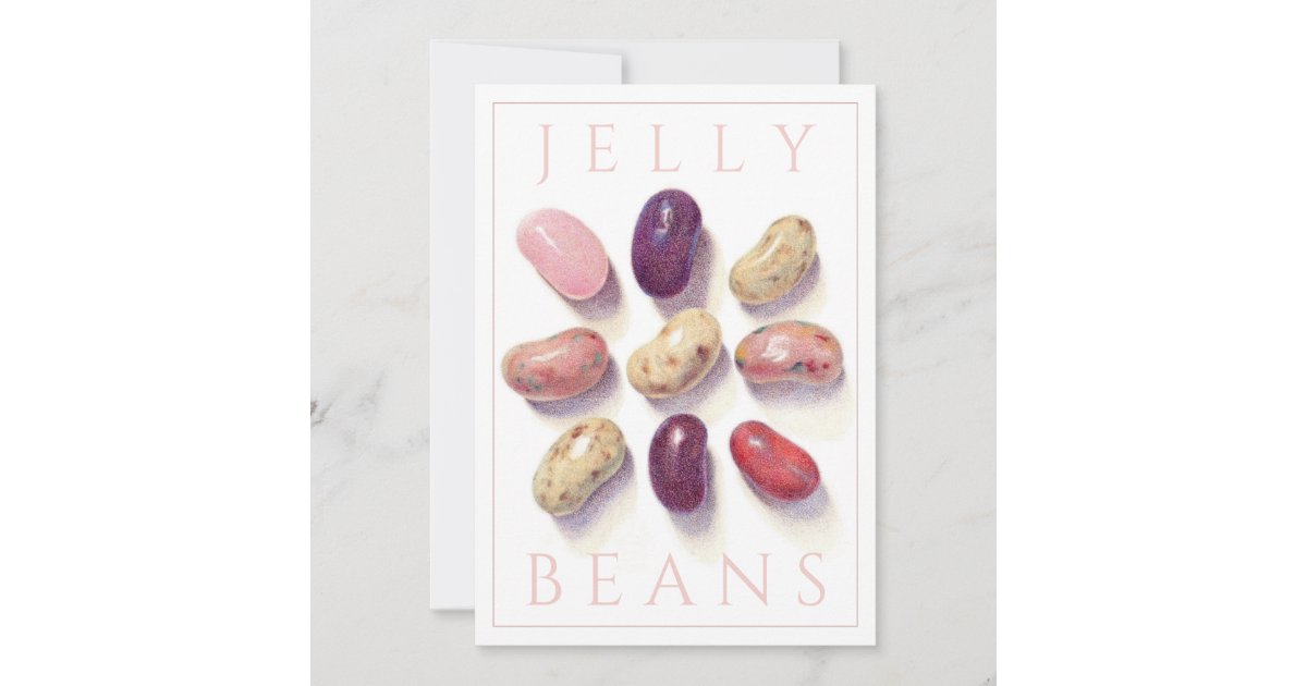 TIC TAC TOE JELLY BEANS 5x7 Flat Card | Zazzle