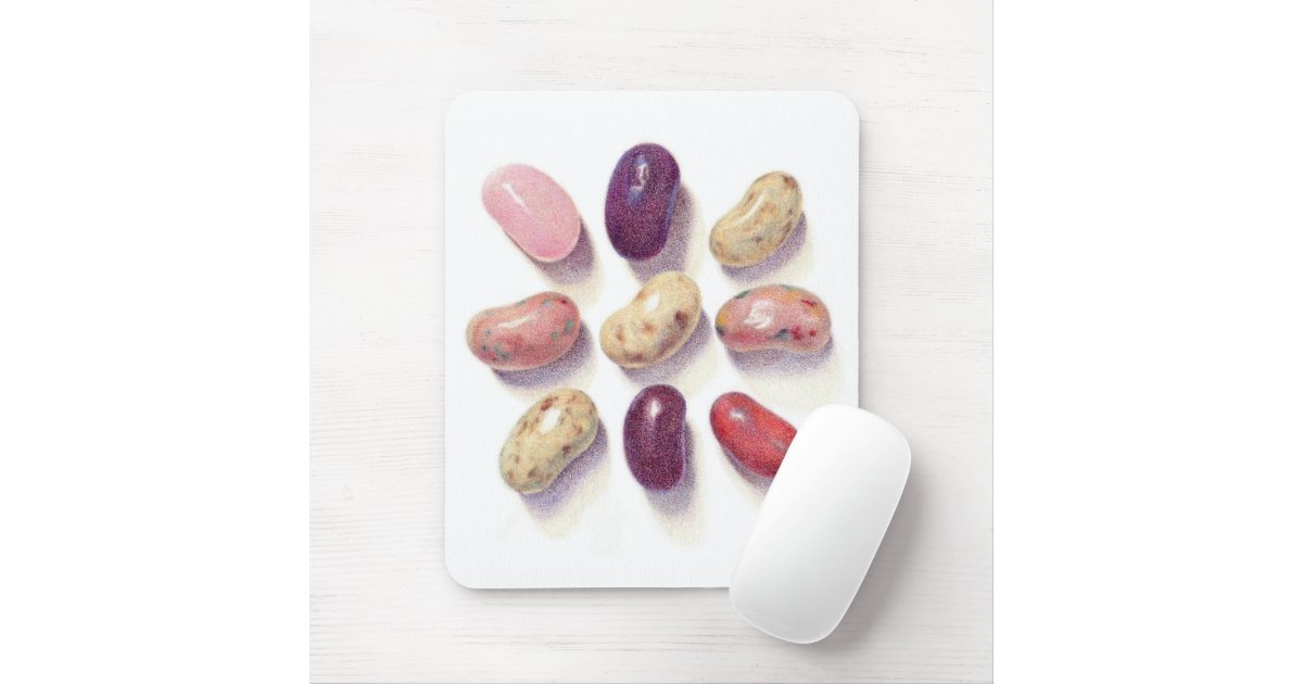 TIC TAC TOE JELLY BEANS Mousepad | Zazzle