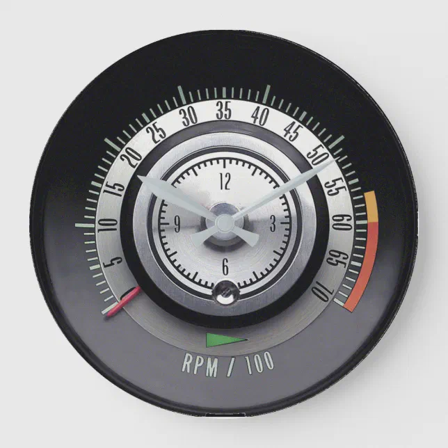 Tic-Toc-Tach GM Chevy Wall Clock | Zazzle