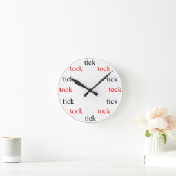 tick tock clock | Zazzle