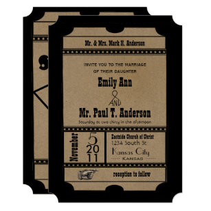 Old hollywood Wedding Invitations | Zazzle