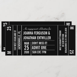 Ticket Stub Party Invitation | Zazzle