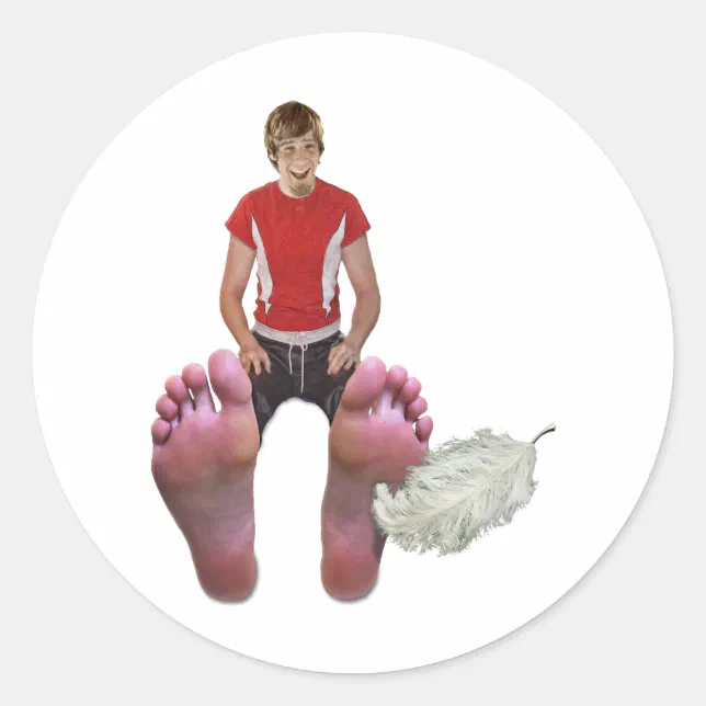Tickle My Feet Too Classic Round Sticker | Zazzle