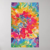 Tie Dye Posters & Photo Prints | Zazzle