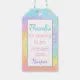 Tie Dye Birthday Party Favor Tags | Zazzle