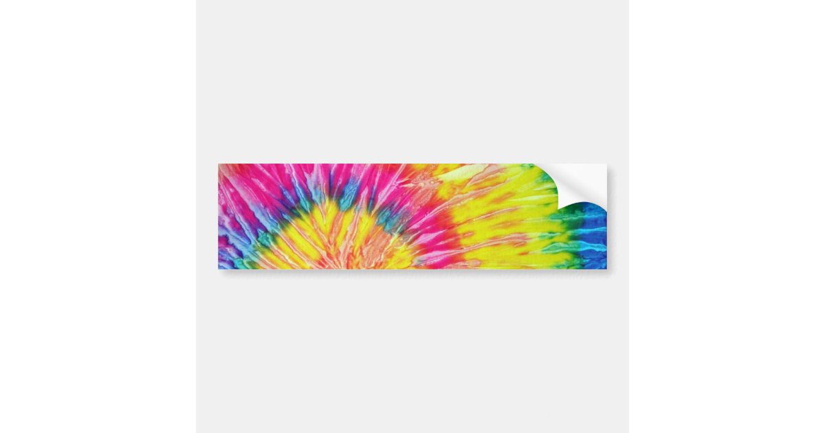 Tie Dye Bumper Sticker | Zazzle