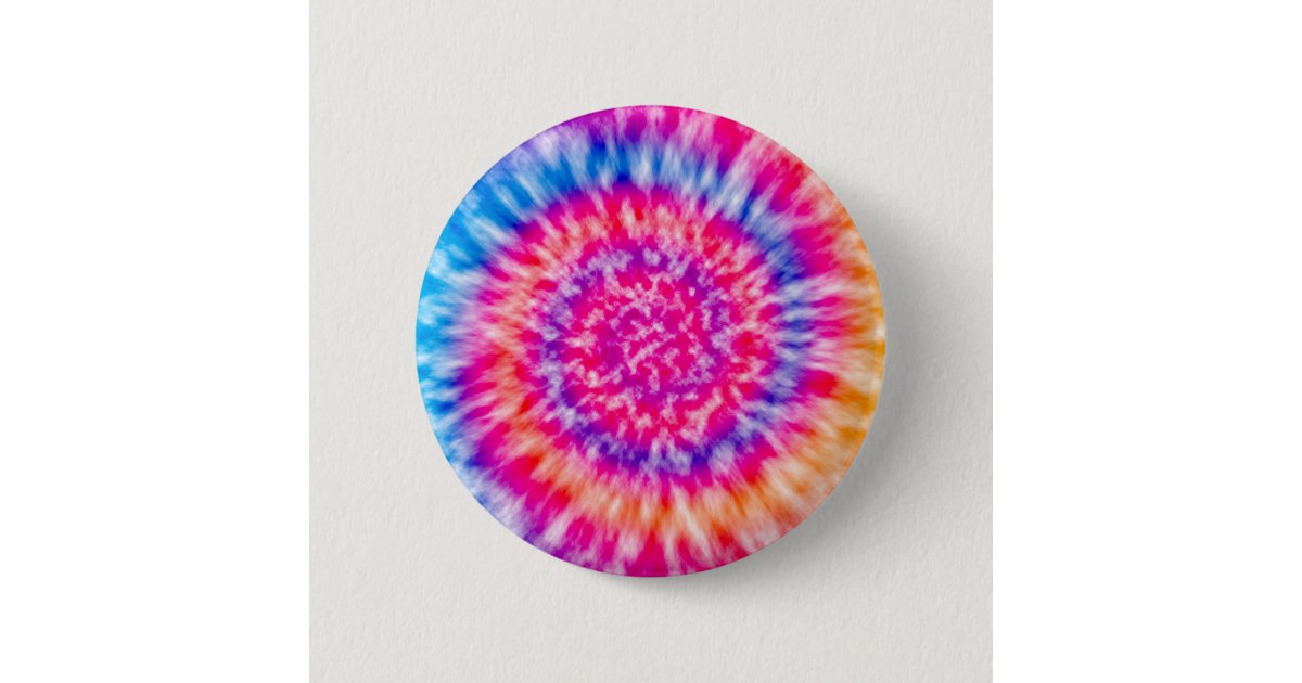 Tie Dye Button | Zazzle