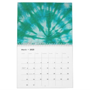 Tie-Dye Celebration Calendar | Zazzle