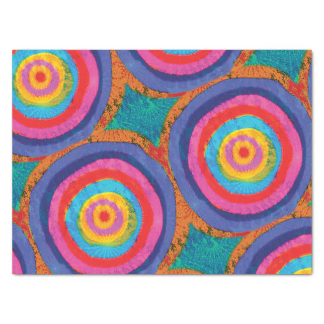 Tie Dye Circles Tissue Paper | Zazzle