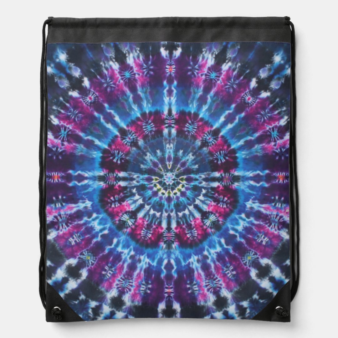 Tie Dye Design Drawstring Bag | Zazzle