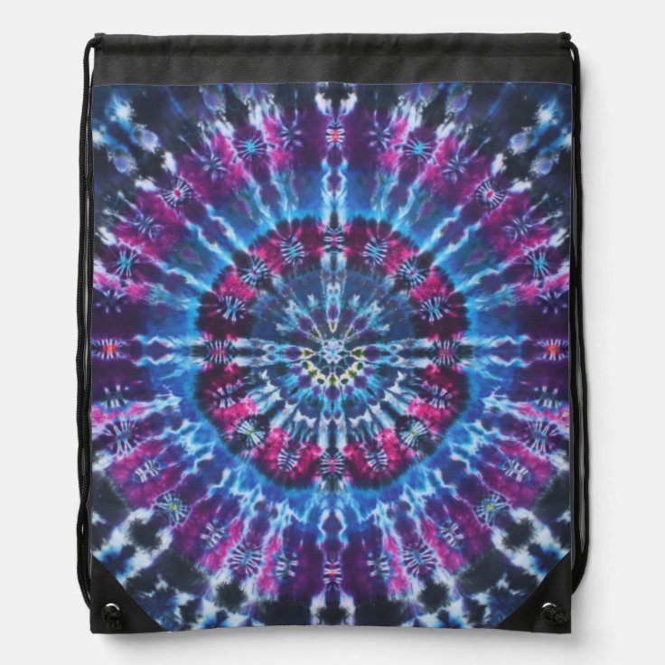 Tie Dye Design Drawstring Bag | Zazzle