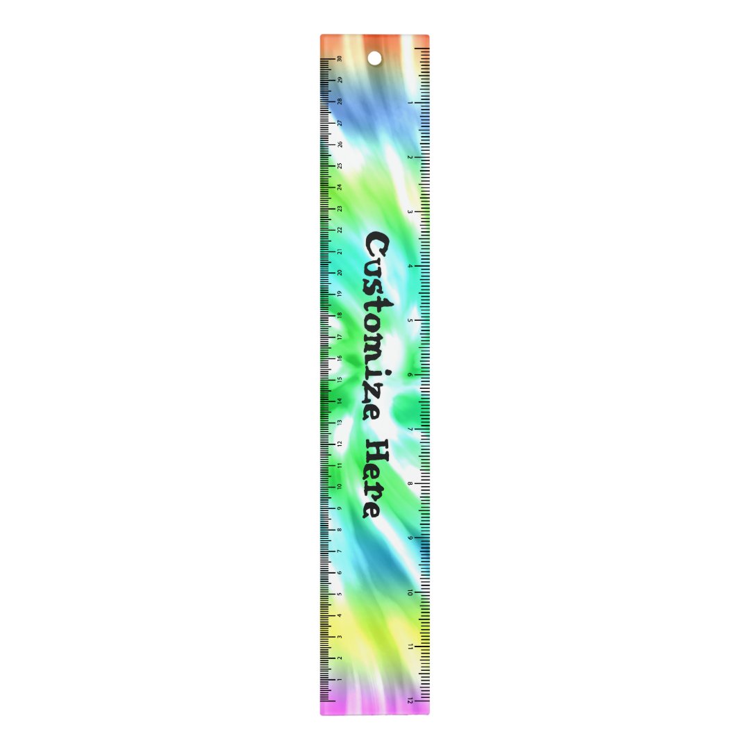 Tie Dye Design Ruler | Zazzle