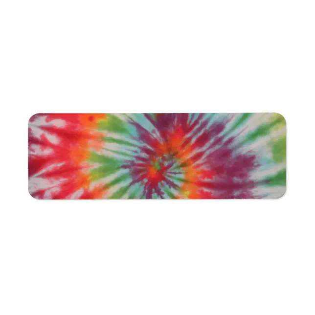 Tie Dye Peace Sign Label | Zazzle