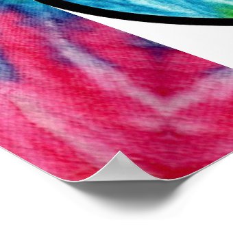 Tie Dye Peace sign Poster | Zazzle