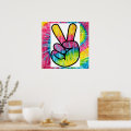 Tie Dye Peace sign Poster | Zazzle