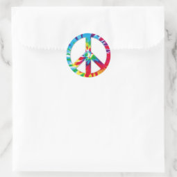 Tie-Dye Peace Stickers | Zazzle