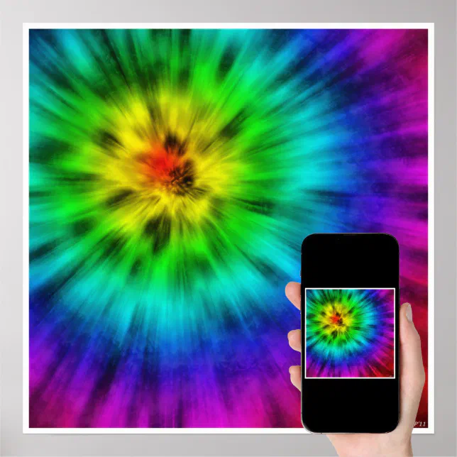 Tie Dye Poster | Zazzle