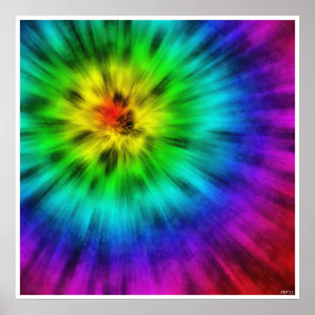 Tie Dye Poster | Zazzle