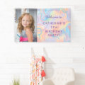 Tie Dye Rainbow Photo Banner | Zazzle