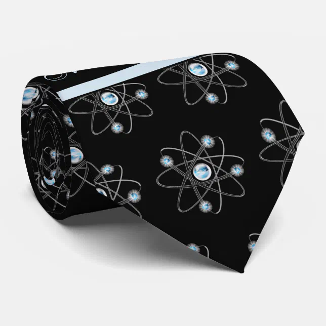 Tie with chemistry and science symbol | Zazzle