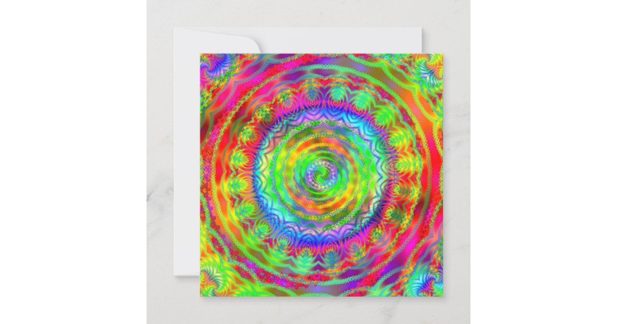 Tiedye Target Invitation | Zazzle