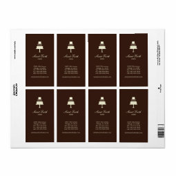 "Tiered Cake" Cake Box Label - Vertical | Zazzle