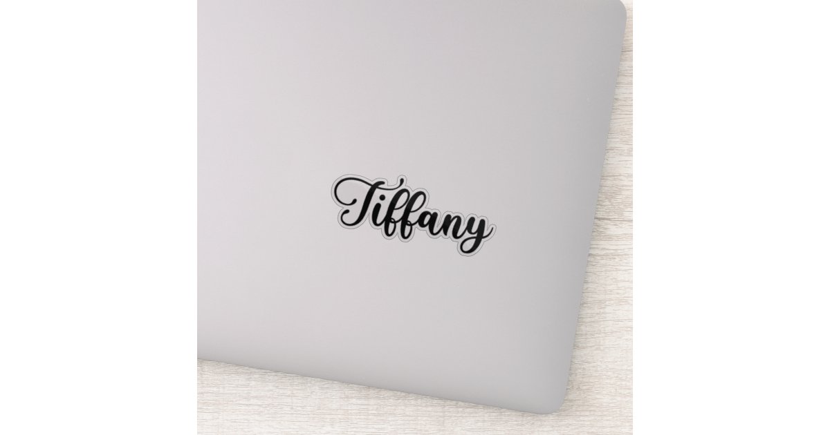 Tiffany Name - Handwritten Calligraphy Sticker | Zazzle