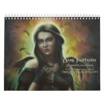 Tiffany's Realm Dark Fantasy Calendar | Zazzle